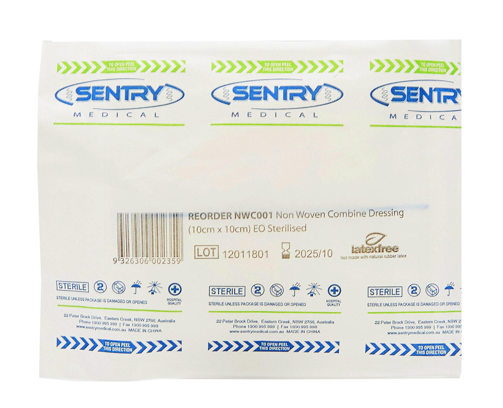 Non-Woven Combine Dressing 10 x 10cm